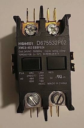 TRANE D675532P02 Homer Contactor Hvac